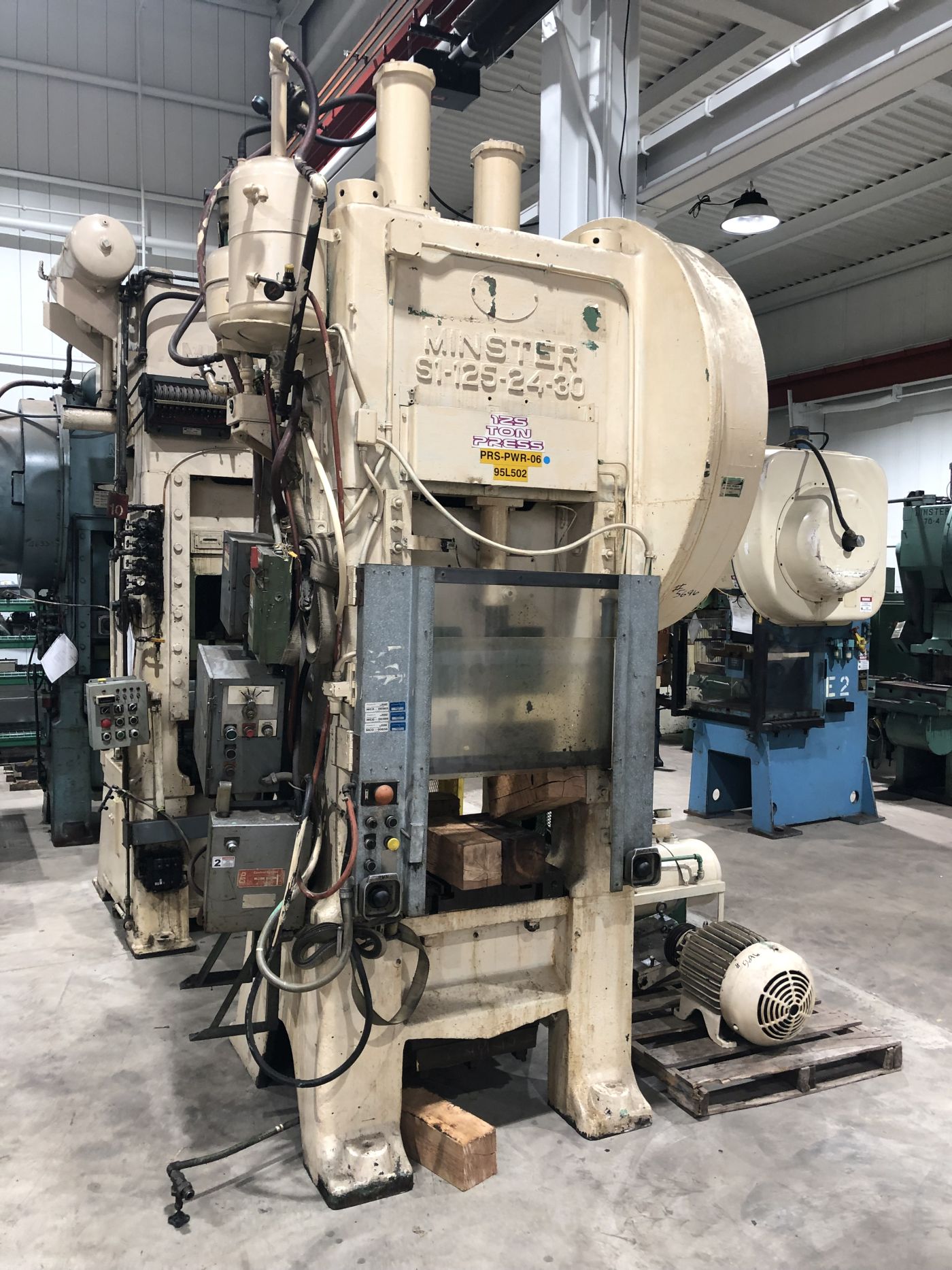 125 Ton Straight Side Press • Used Minster S1-125-24-30 Press (5696)