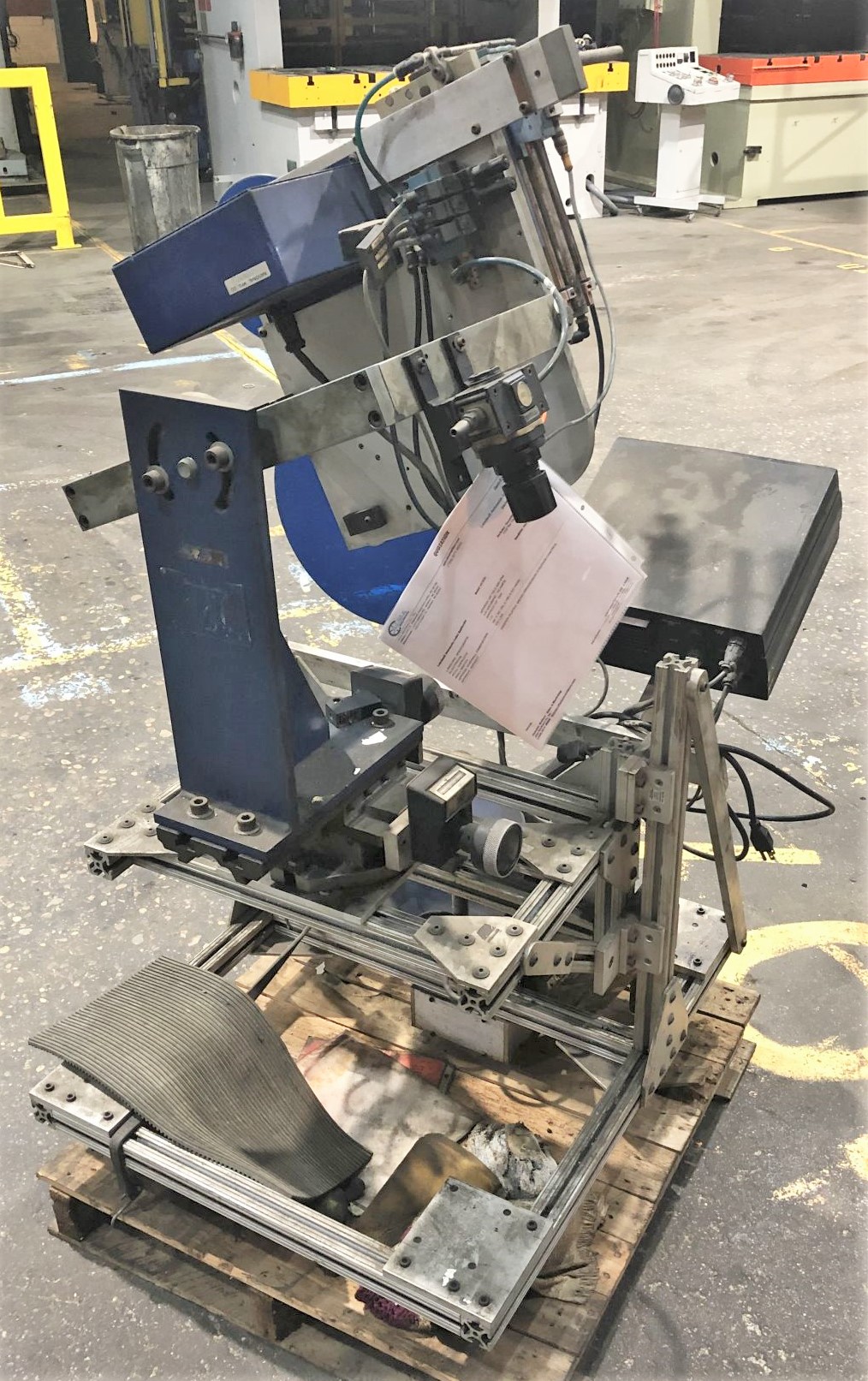 Used 7.5" Wide Label Mill Automatic Label Applicator Automatic Label ...