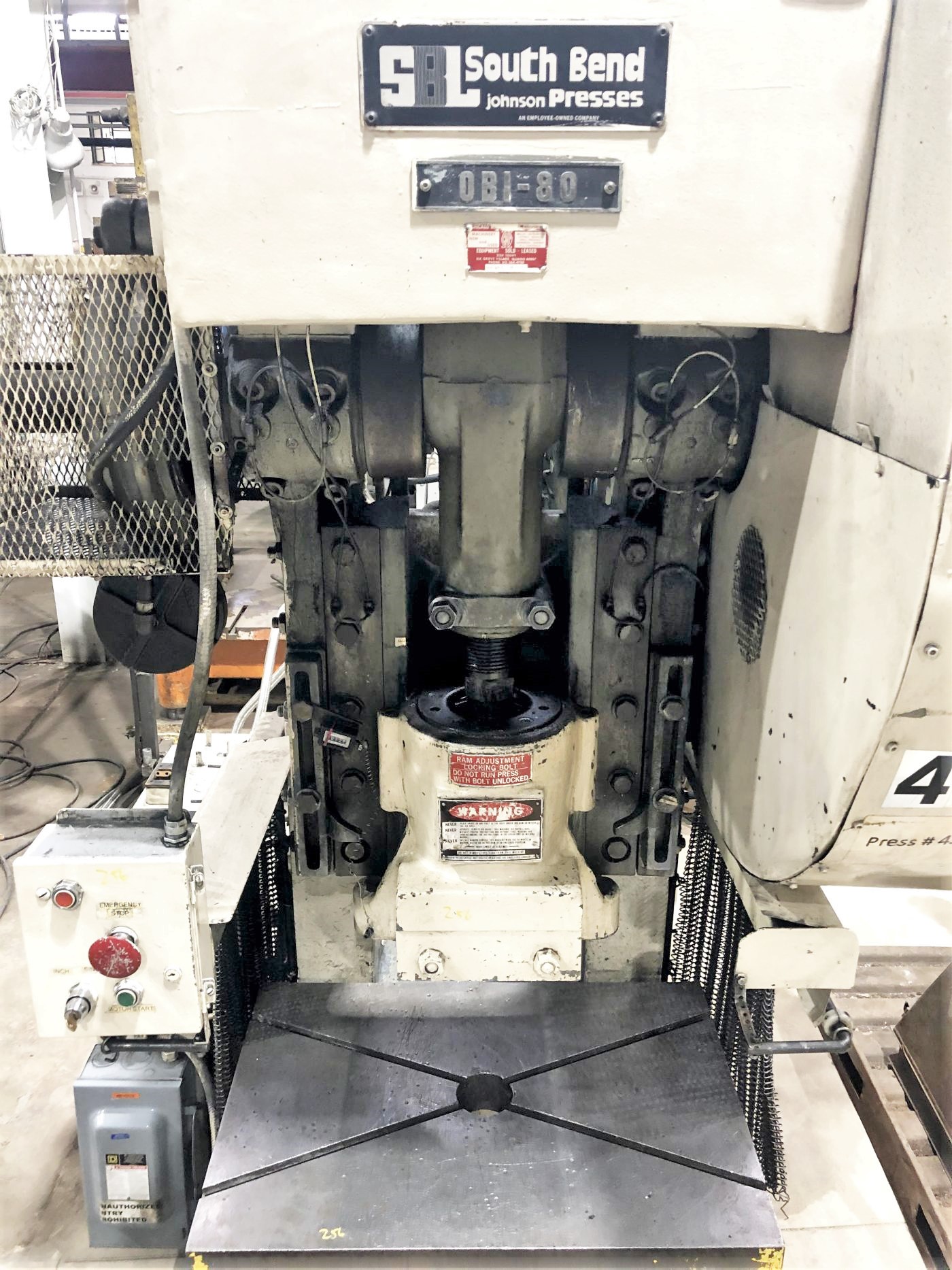 80 Ton C Frame Press • Used South Bend Johnson 80-FW-AC Press (5922)